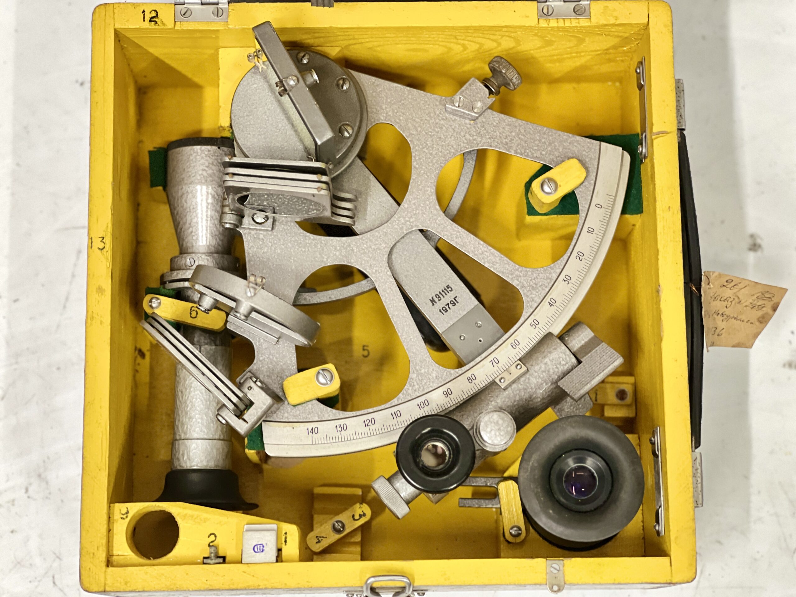 Doubly reflecting navigation Instrument CCCP Marine Russian Sextant ...