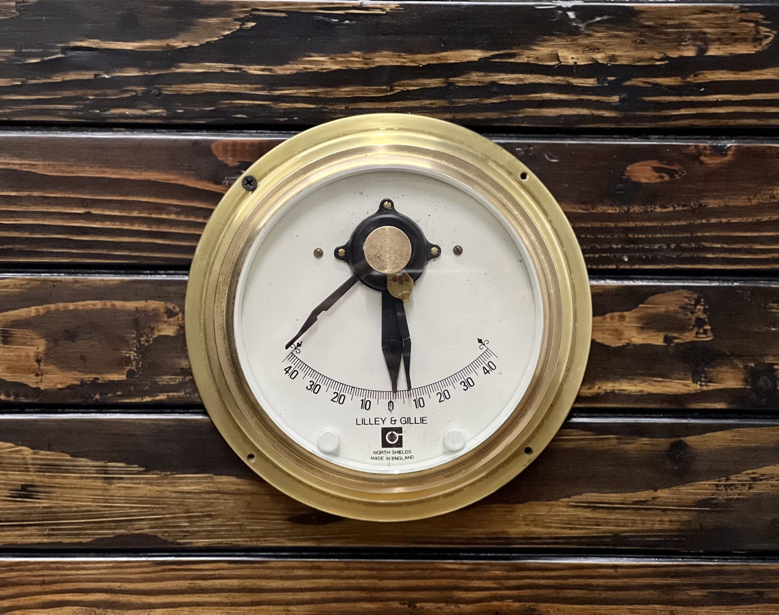 North Shields Lilley & Gillie Liquid Filled Tube Ship Retro Clinometer ...