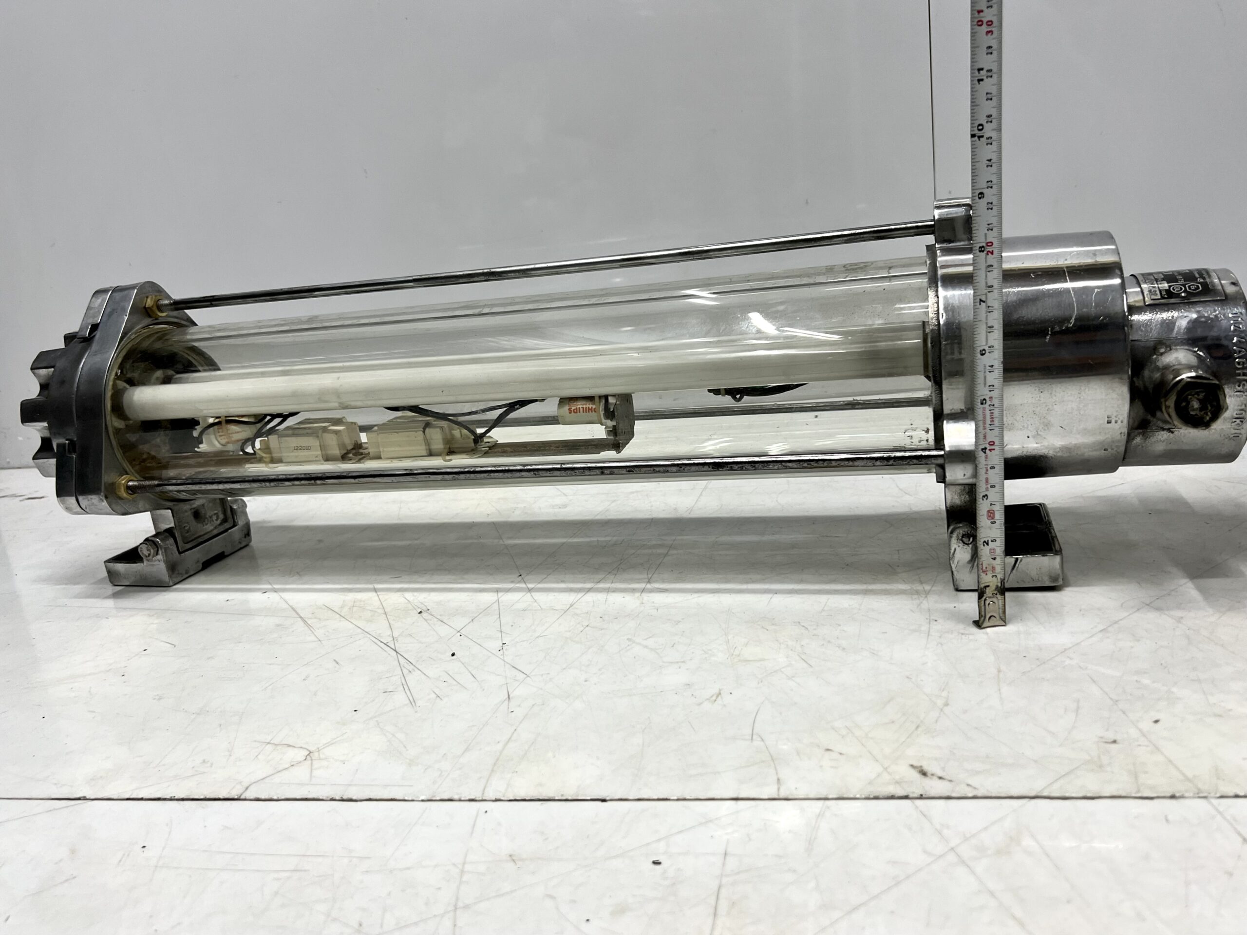 Original Antique Explosion Proof German Vintage Fluorescent Twin Tube ...