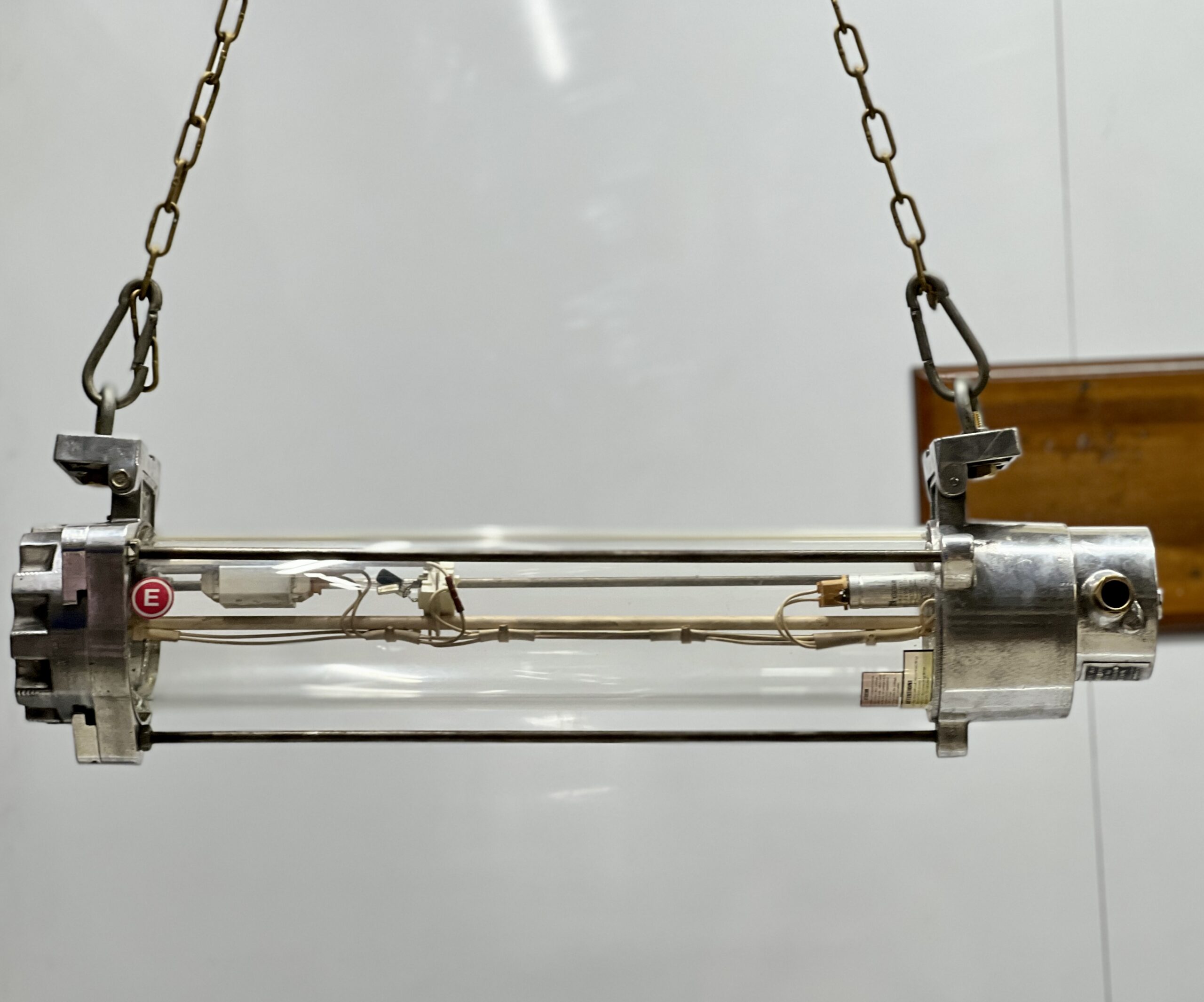 Original Antique Explosion Proof German Vintage Fluorescent Twin Tube ...