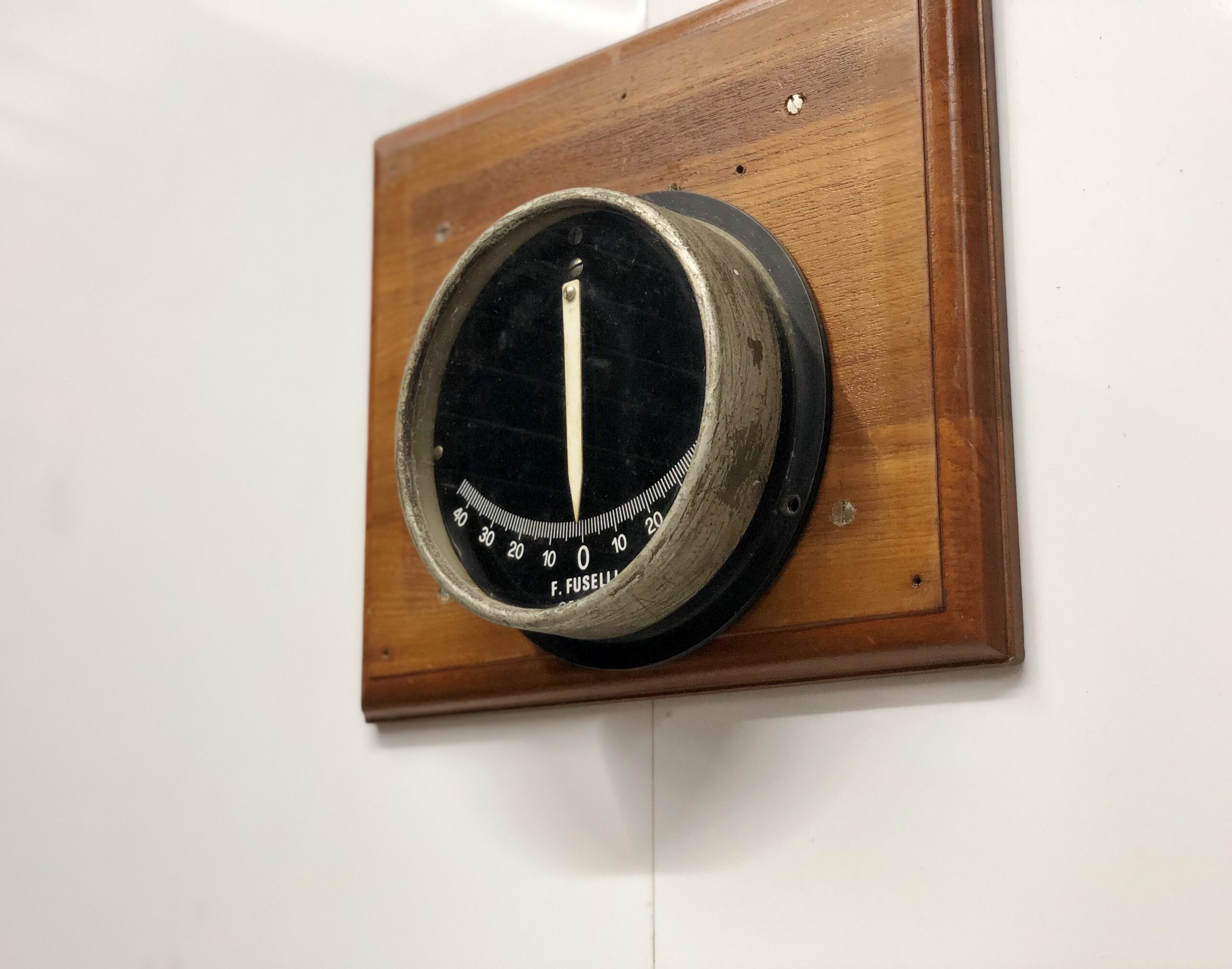 Original Maritime Antique Reclaim Ship F. Fuselli Genova Retro Black ...