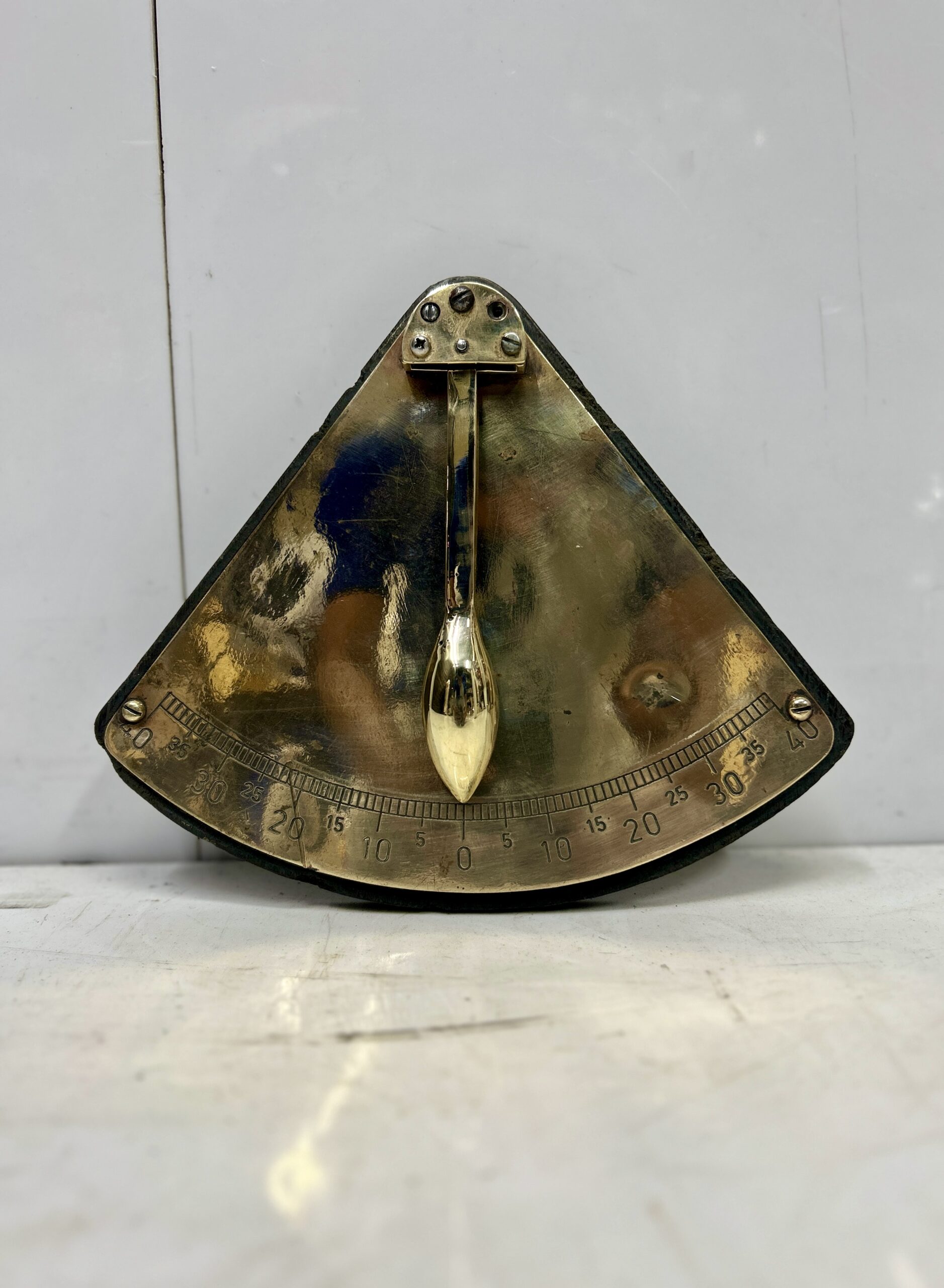 Vintage Original Antique Maritime Ship Wall Mount Clinometer Instrument ...